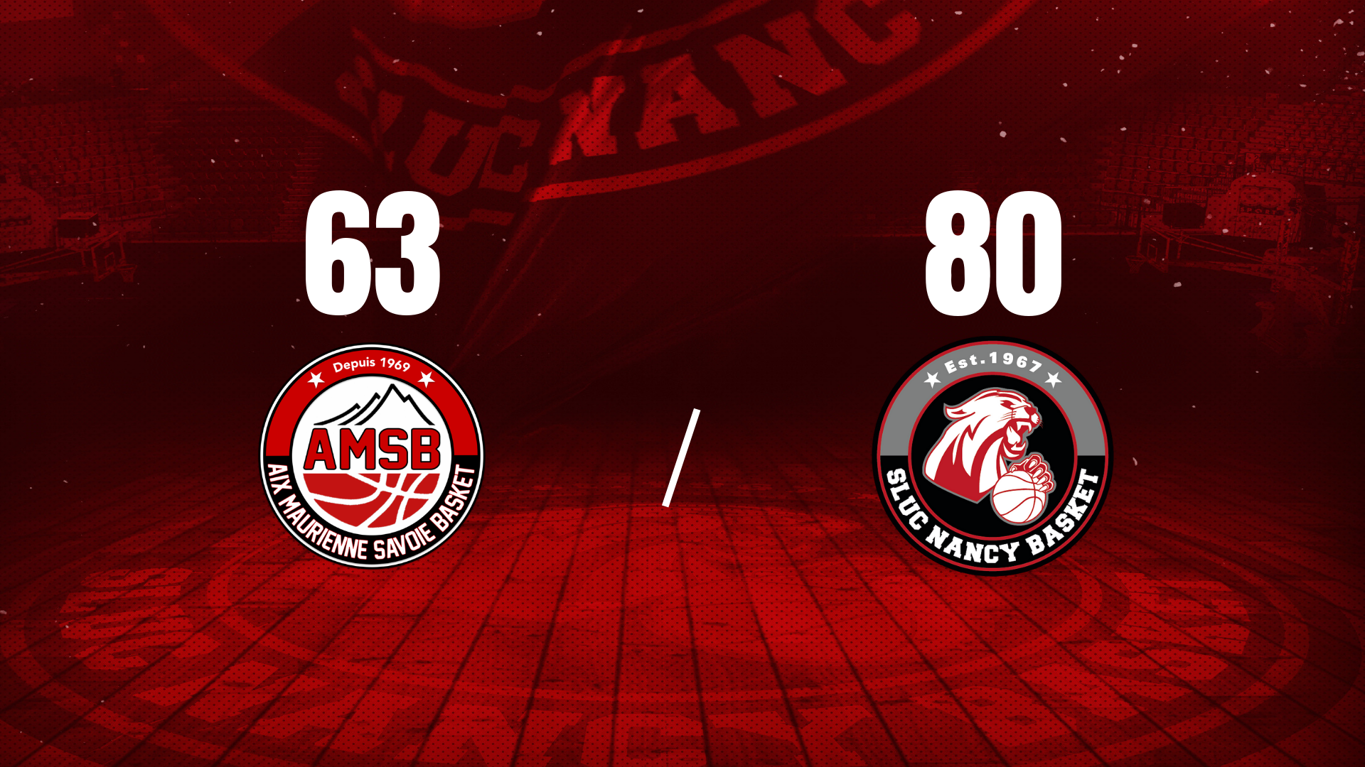 Premier round réussi (80-63) - SLUC Nancy Basket